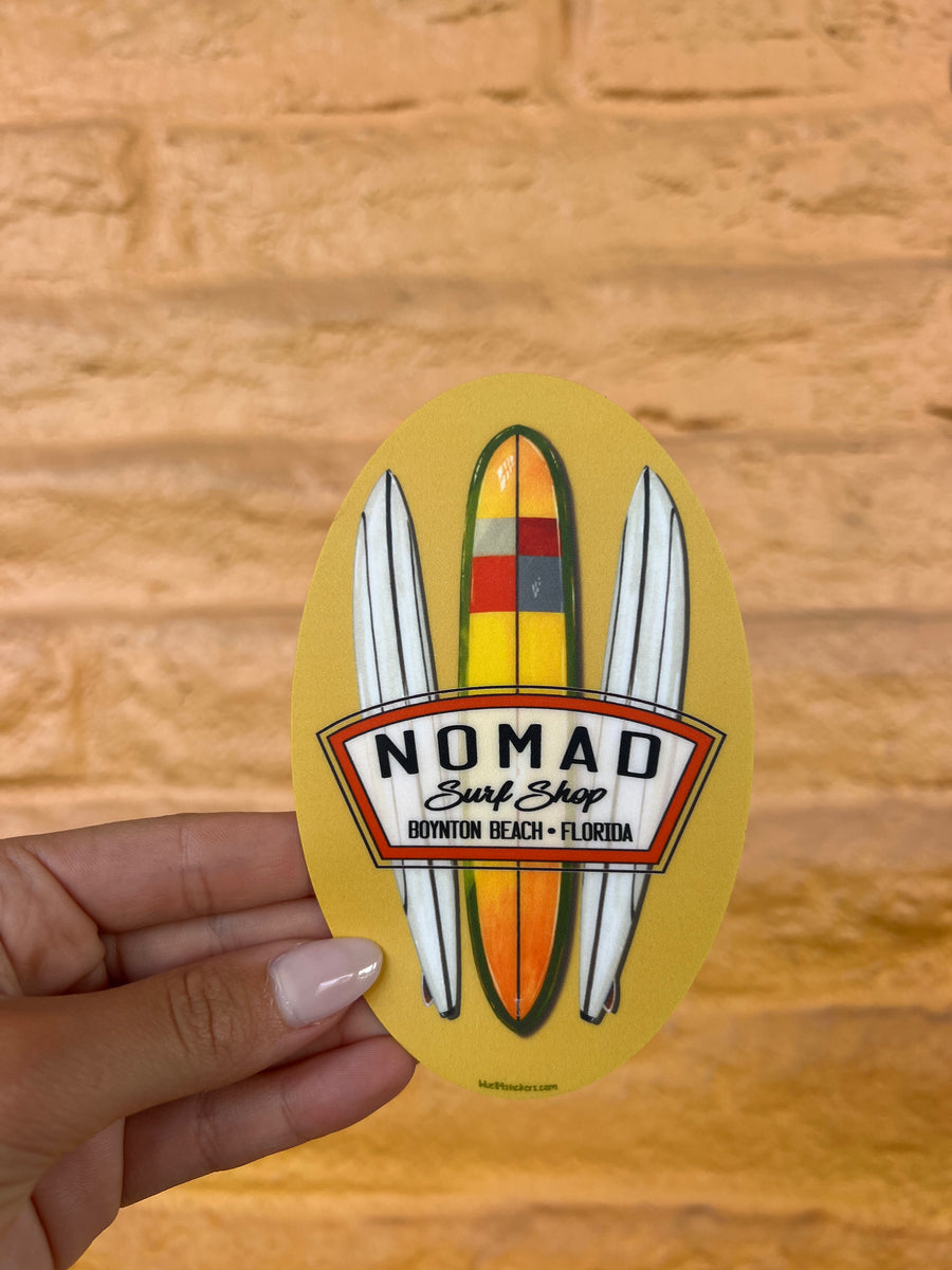 Nomad Vintage Surfboard Sticker – Nomad Surf Shop