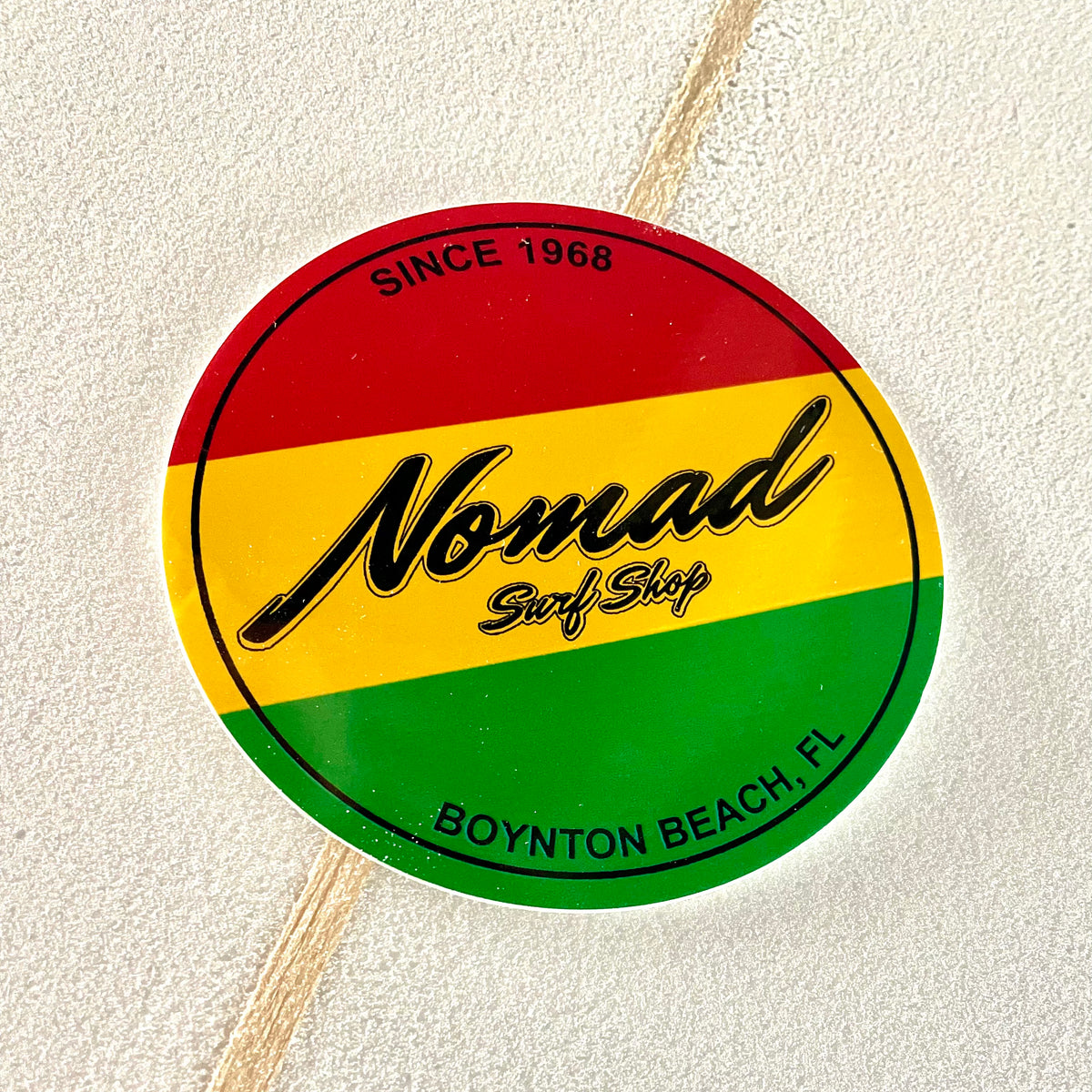 Nomad Rasta Circle Sticker – Nomad Surf Shop