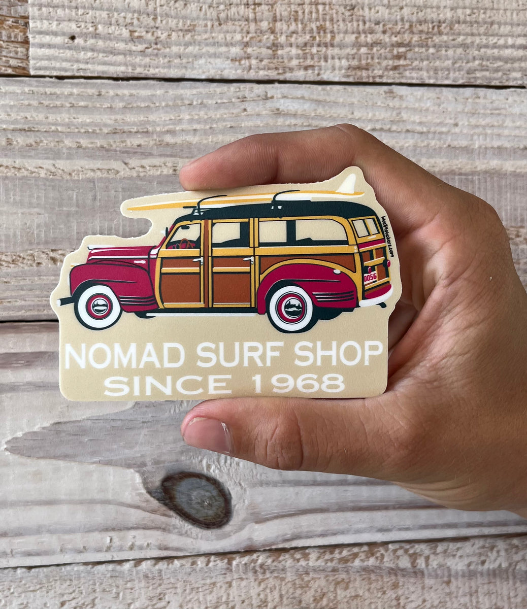 Nomad Classic Woody Sticker – Nomad Surf Shop