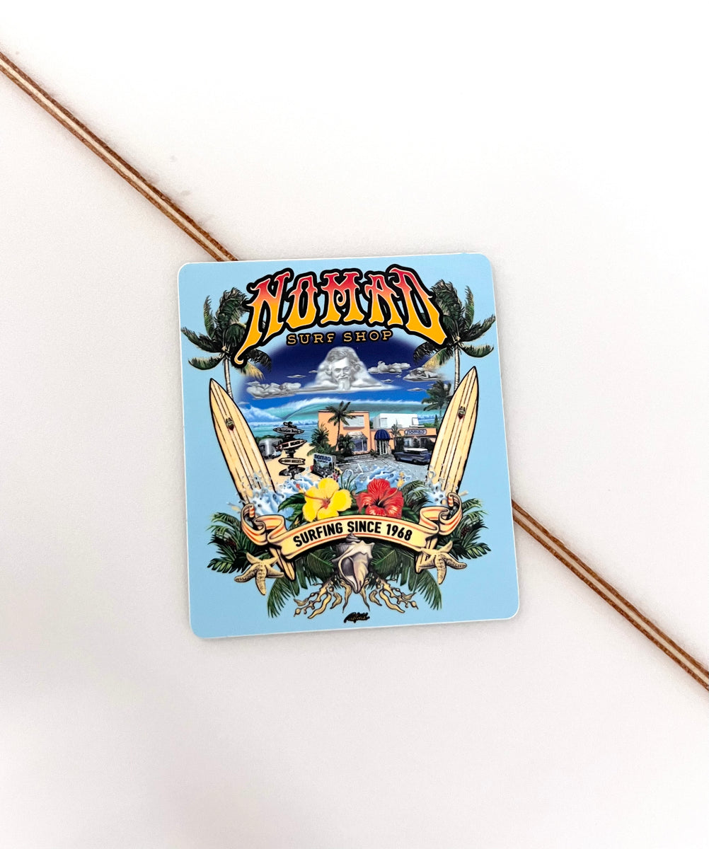 Nomad 50th Tribute Sticker – Nomad Surf Shop