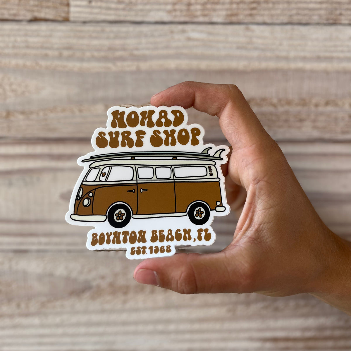 Nomad Surfboard Camper Sticker – Nomad Surf Shop