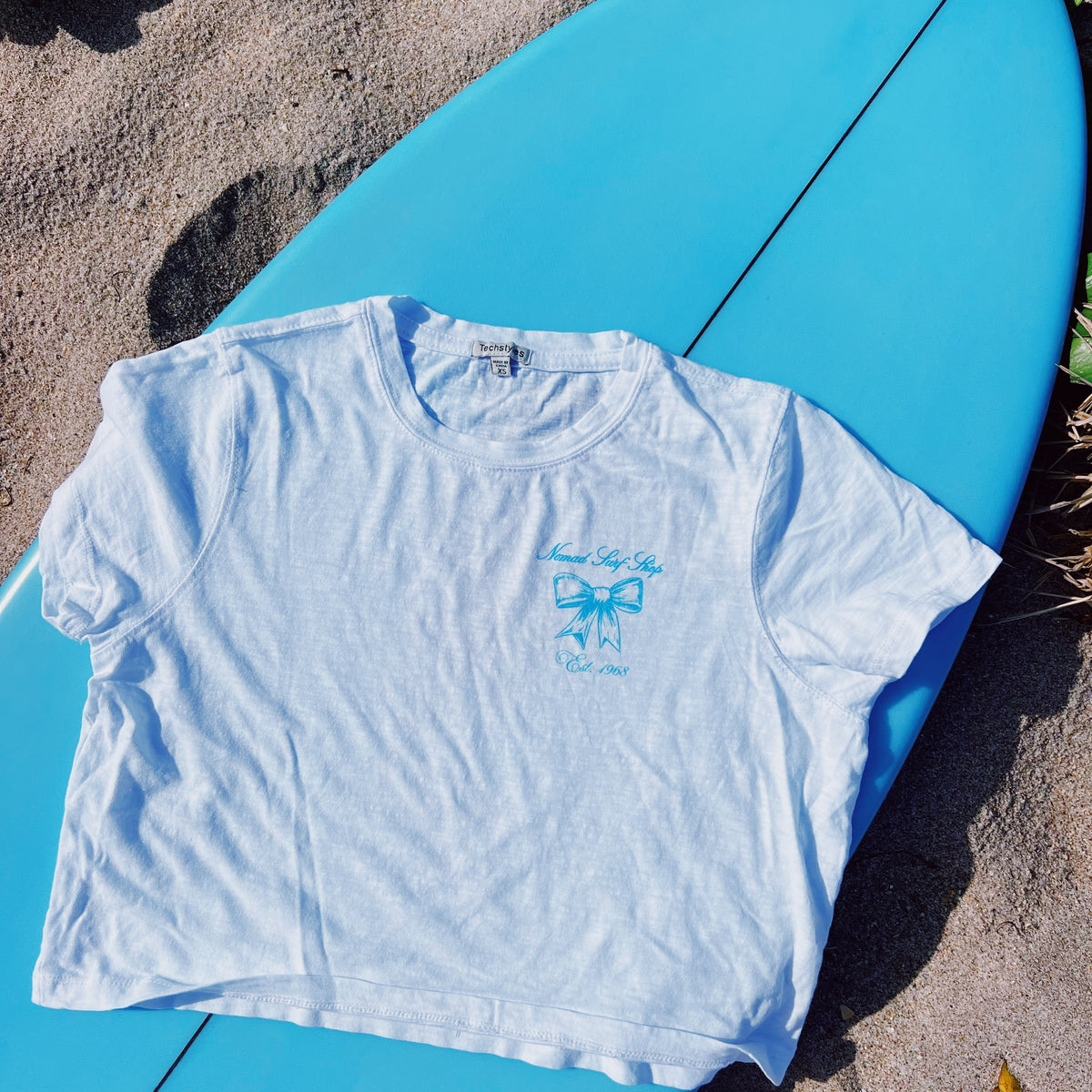 Nomad Cropped Bow Tee – Nomad Surf Shop