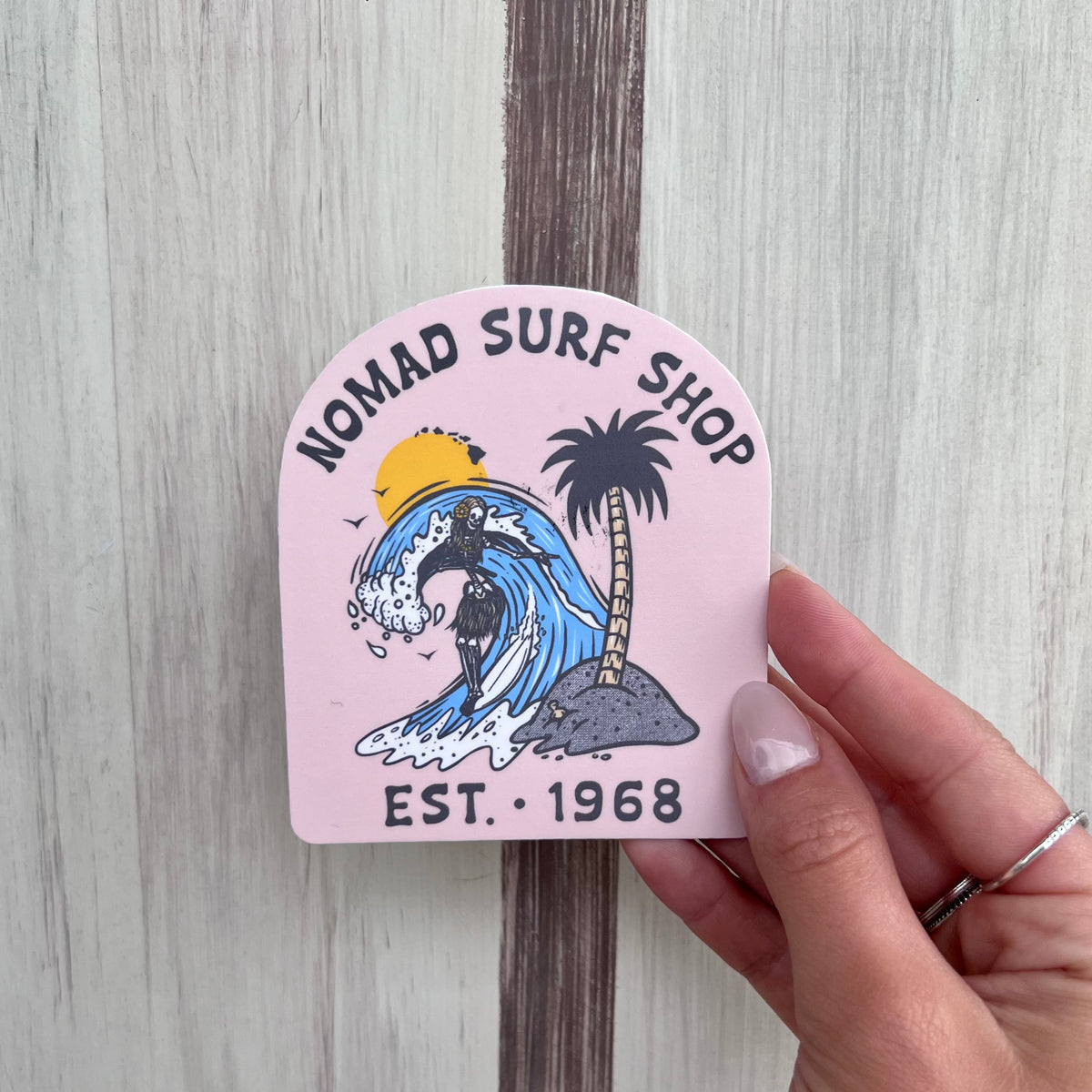 Nomad Bones and Barrels Sticker – Nomad Surf Shop