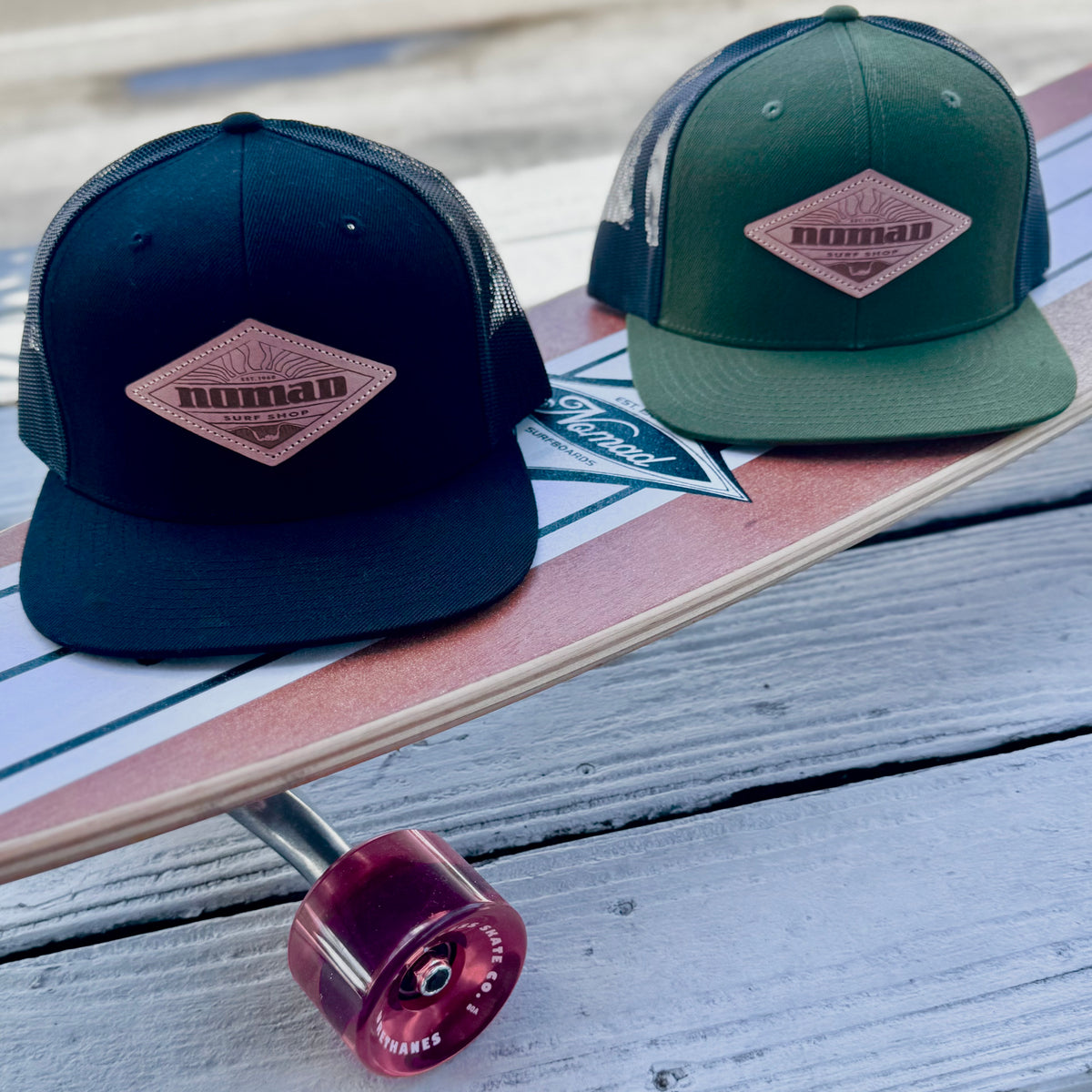Nomad Diamond A-Frame Wave Leather Patch Hat – Nomad Surf Shop